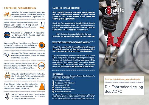 Die Fahrradcodierung des ADFC - ADFC Sachsen